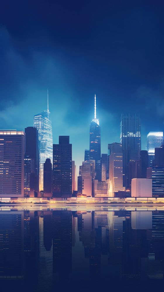 Y2k cityscape background architecture building | Free Photo - rawpixel