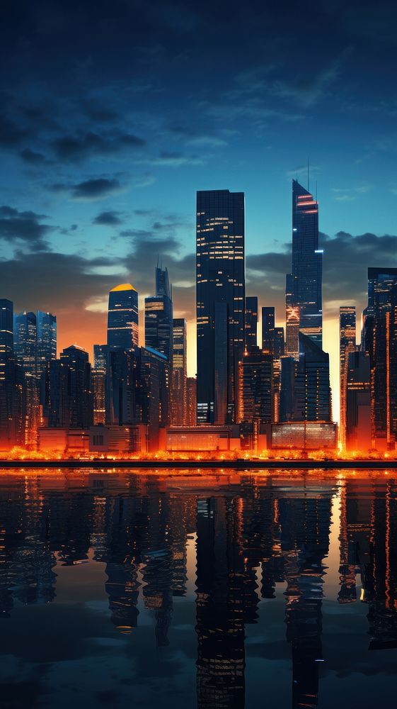 Y2k cityscape background architecture metropolis | Free Photo - rawpixel