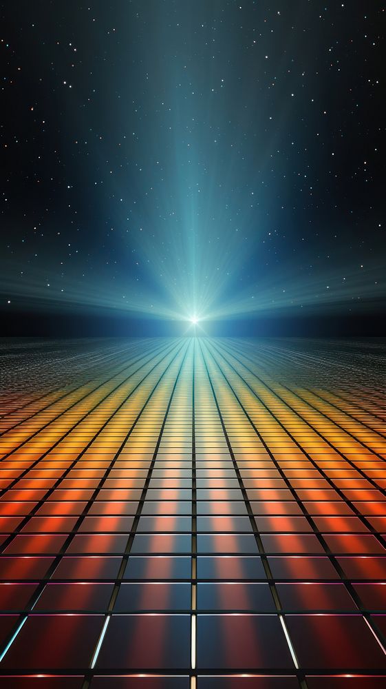 Retro grid dance floor light | Free Photo Illustration - rawpixel