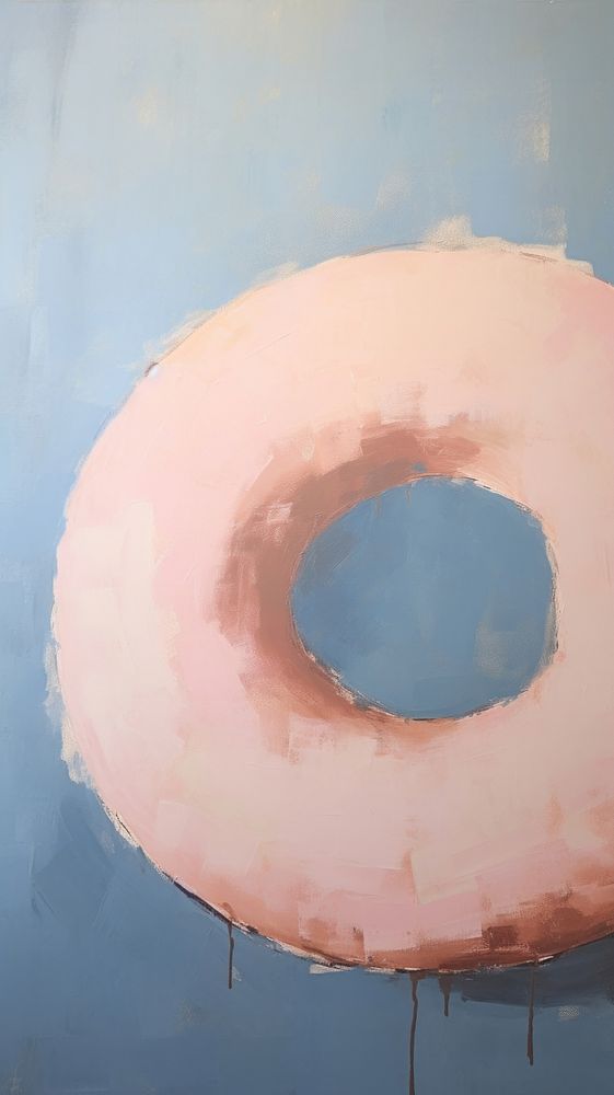Donut acrylic paint confectionery doughnut. | Premium Photo ...