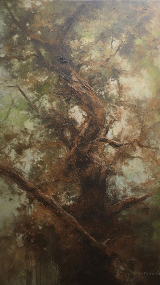 Pint tree outdoors painting nature. | Premium Photo Illustration - rawpixel