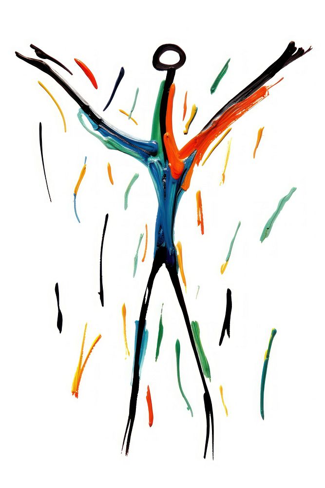 Dancing abstract art white background. | Free Photo Illustration - rawpixel