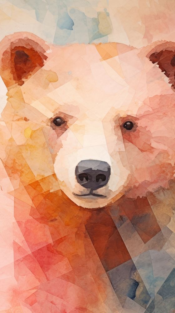 Bear abstract mammal animal | Free Photo Illustration - rawpixel