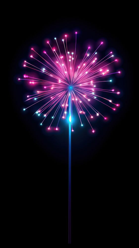 Firework neon light wallpaper fireworks | Premium Photo Illustration ...