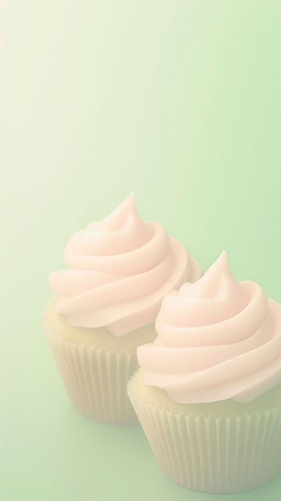 Blurred gradient cream Cupcakes cupcake | Premium Photo Illustration ...