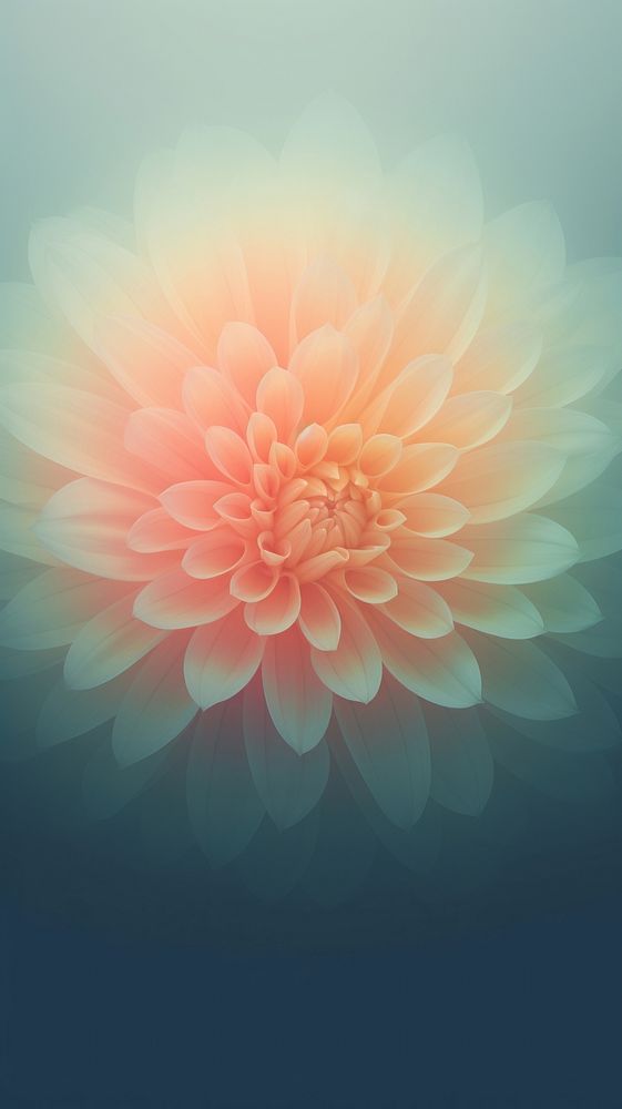 Blurred gradient green Dahlia dahlia | Premium Photo Illustration ...