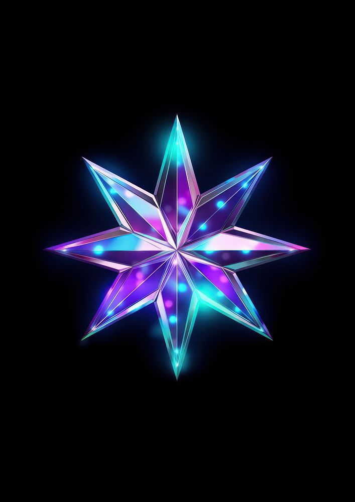 Neon star light pattern purple. | Premium Photo Illustration - rawpixel