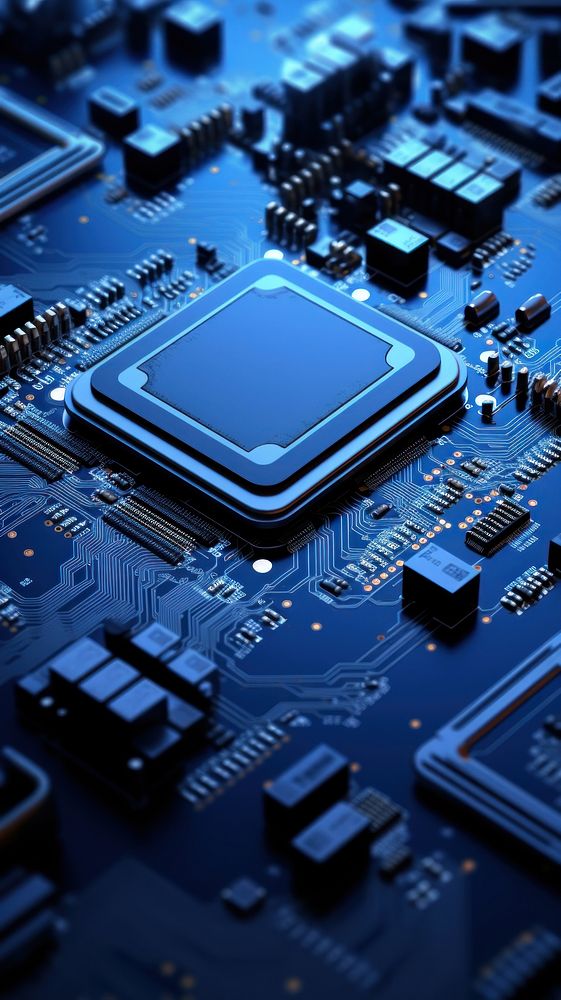 Dark blue futuristic Background Wallpaper | Free Photo Illustration ...