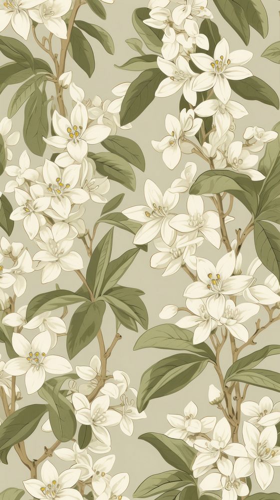 Floral liberty pattern plant backgrounds | Free Photo Illustration ...