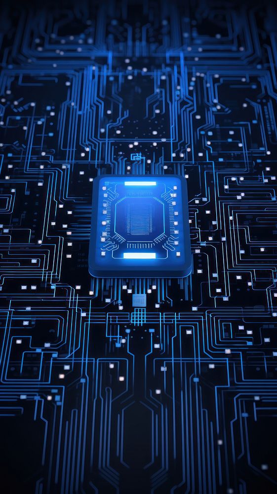 Futuristic Blue Background Wallpaper backgrounds | Premium Photo ...