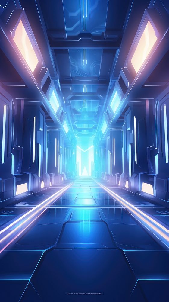 Futuristic Blue Background Wallpaper backgrounds | Premium Photo ...