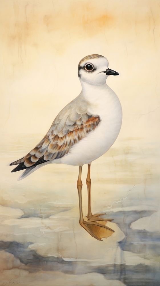 Plover painting seagull animal. | Premium Photo Illustration - rawpixel