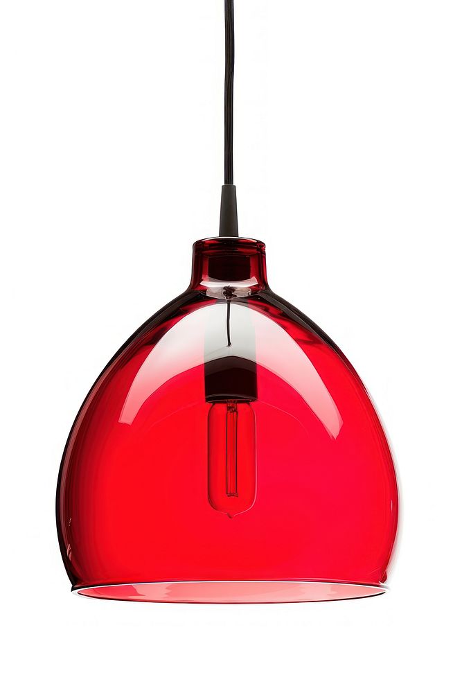 Retro red color pendant lamp | Premium Photo - rawpixel