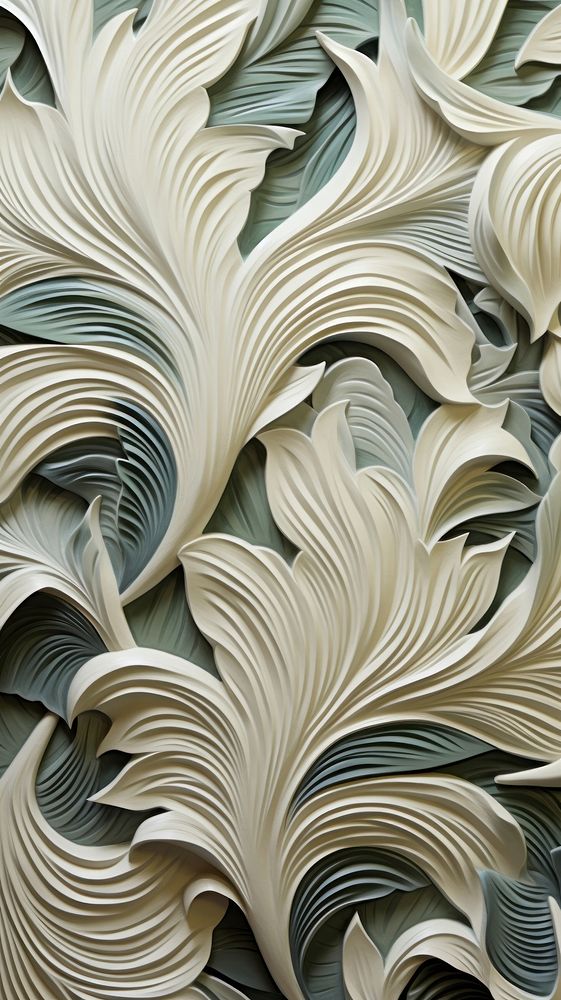 Plant bas relief pattern art | Premium Photo - rawpixel