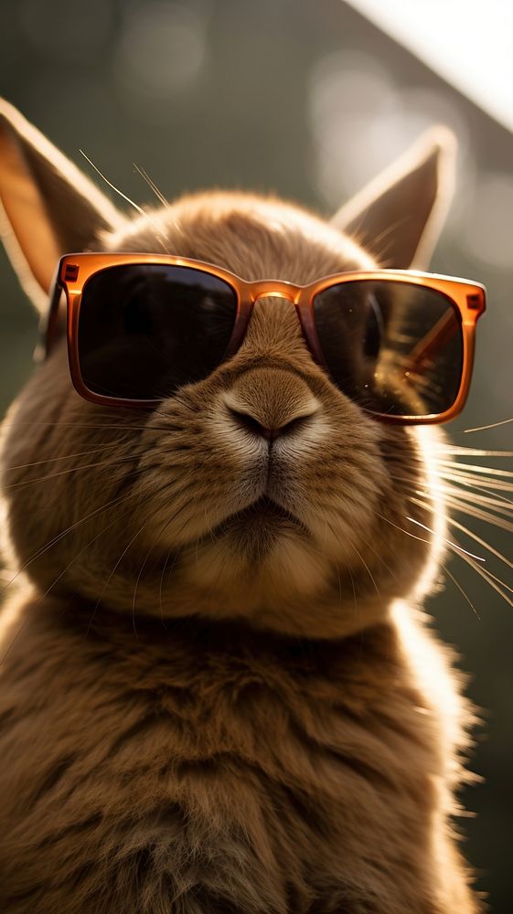 Rabbit sunglasses mammal animal. | Premium Photo - rawpixel