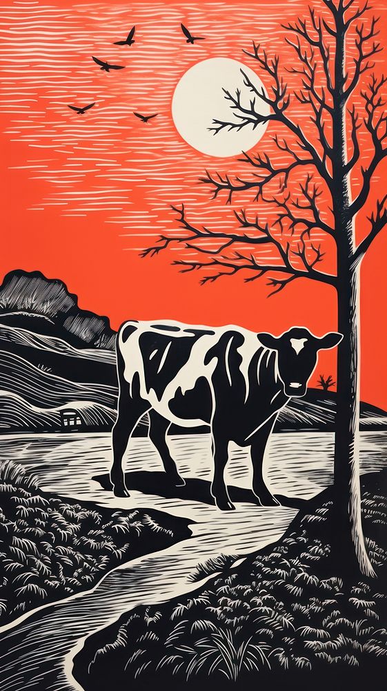 Cow livestock animal mammal | Free Photo Illustration - rawpixel