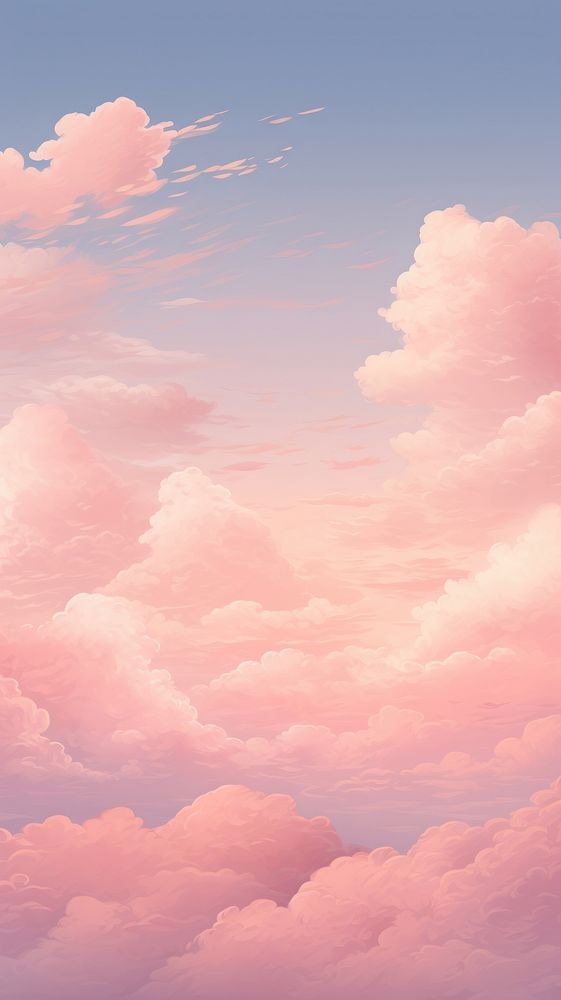 Pastel pink sunset sky and | Premium Photo Illustration - rawpixel