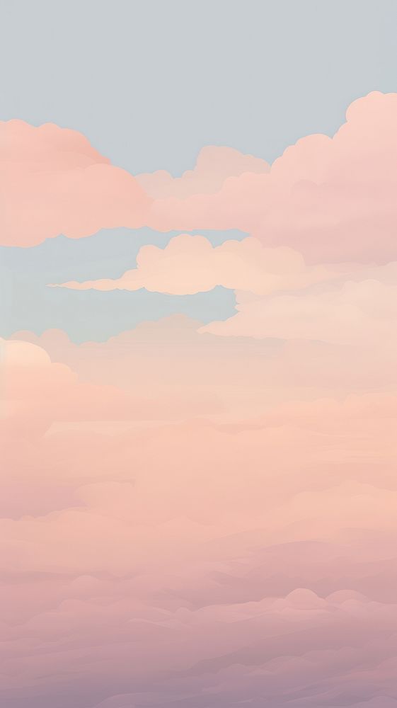 Pastel pink sunset sky and | Free Photo Illustration - rawpixel