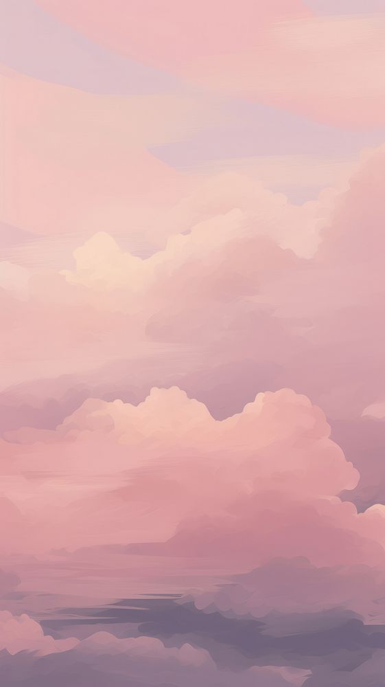 Pastel pink sunset sky and | Premium Photo Illustration - rawpixel