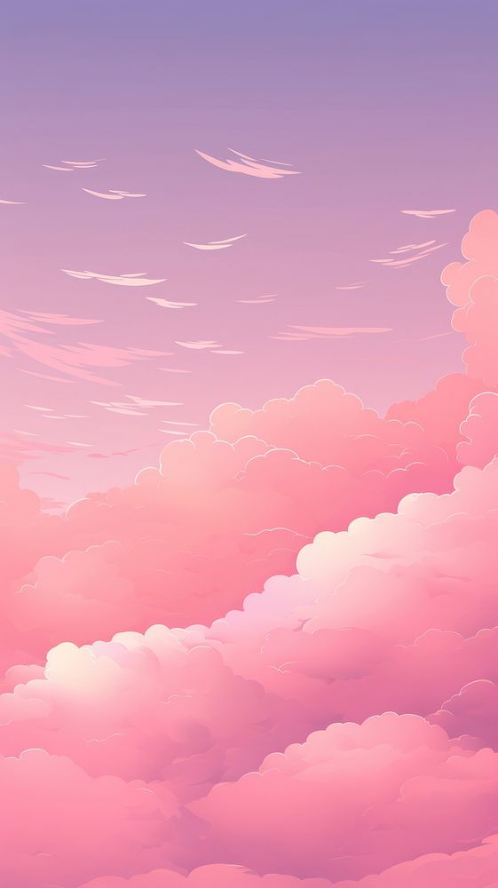 Pastel pink sunset sky and | Premium Photo Illustration - rawpixel