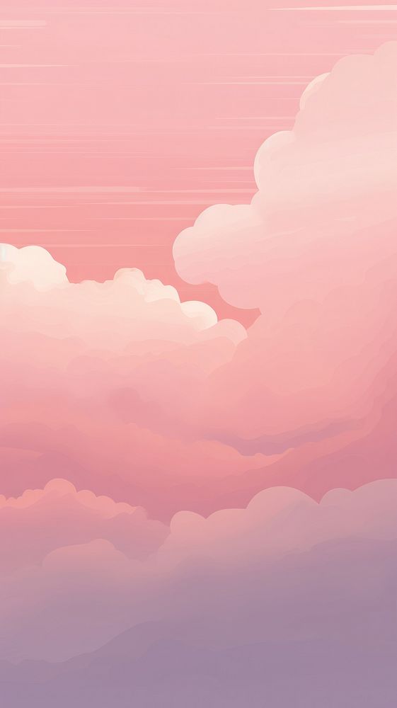 Pastel pink sunset sky and | Premium Photo Illustration - rawpixel