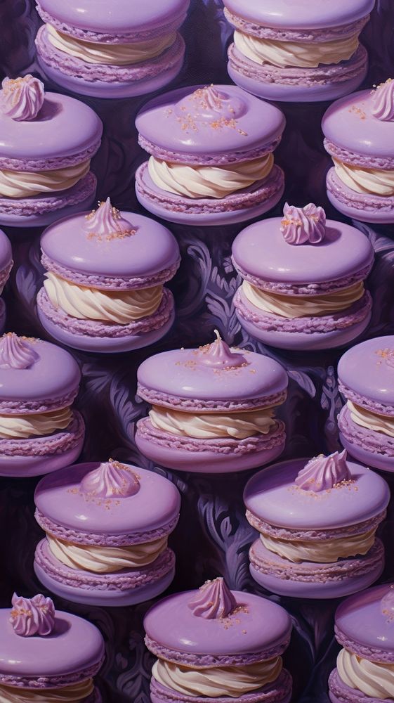 Patel purple macarons backgrounds dessert | Premium Photo Illustration ...