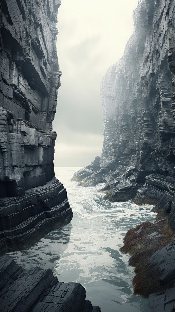 Cool wallpaper coastal cliff rock | Premium Photo - rawpixel