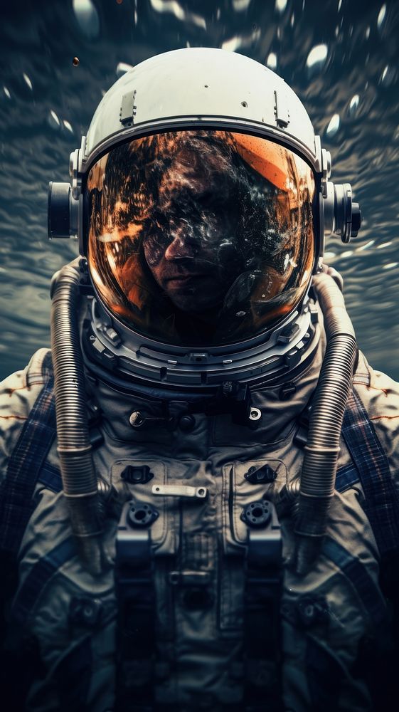 Cool wallpaper astronaut space underwater | Free Photo - rawpixel