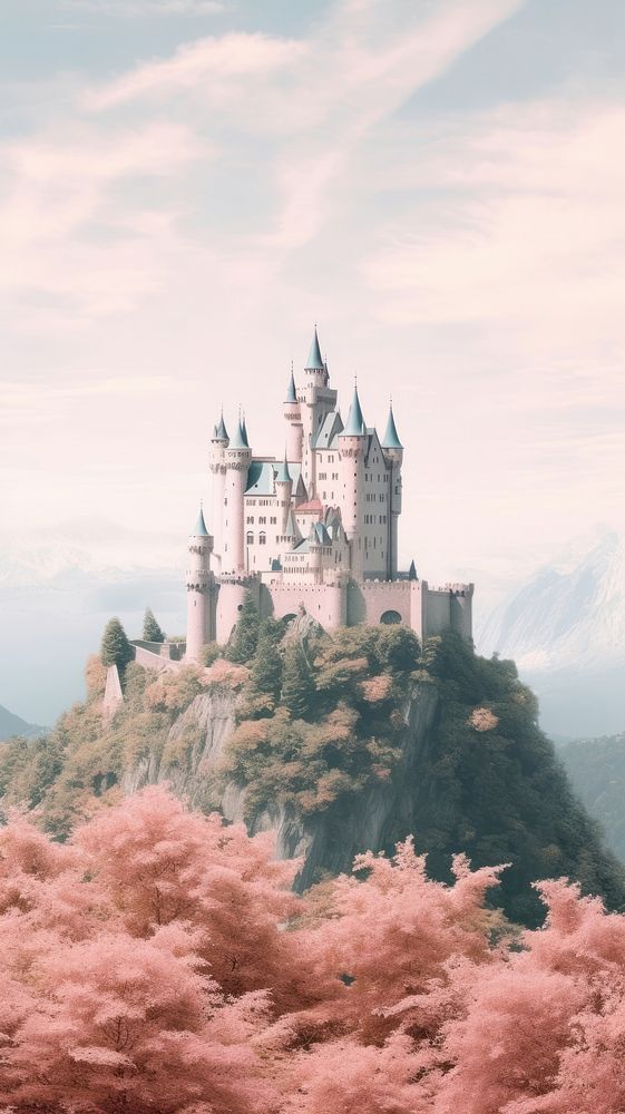 Castel wallpaper architecture landscape building. | Premium Photo ...