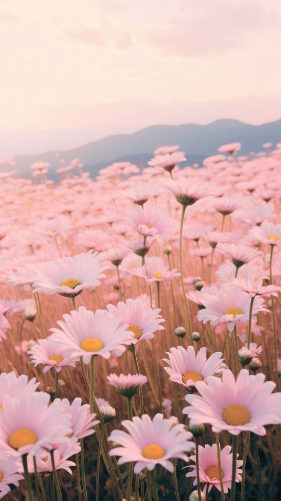 Daisy field wallpaper landscape outdoors | Premium Photo - rawpixel