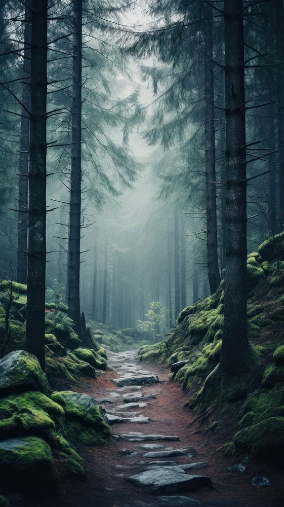 Forest wilderness landscape woodland | Free Photo - rawpixel