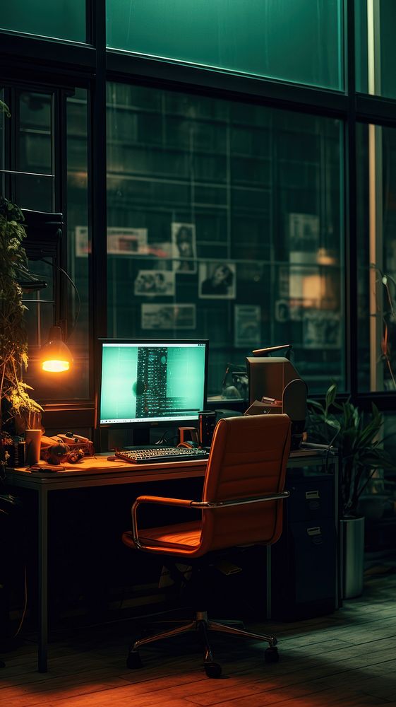 Working space furniture computer office | Free Photo - rawpixel