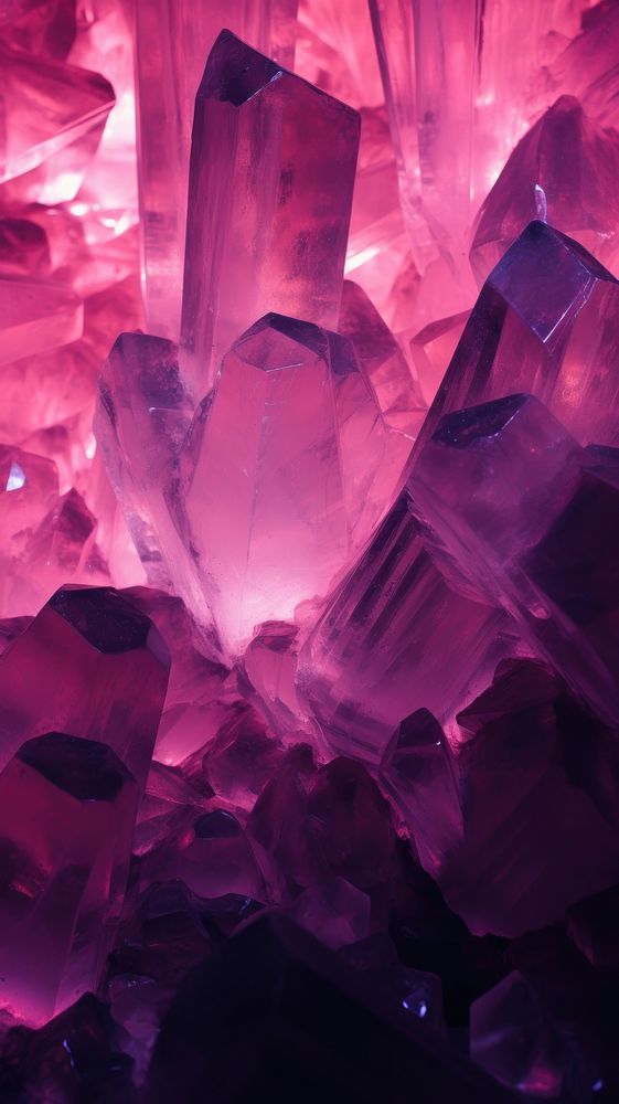 Crystal neon gemstone mineral jewelry. | Premium Photo - rawpixel