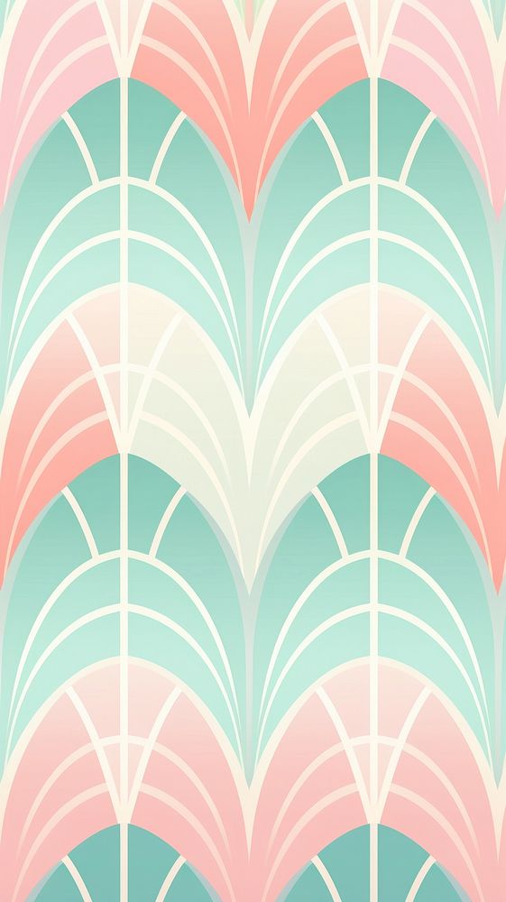 Overlapping art deco pattern architecture | Premium Photo Illustration ...