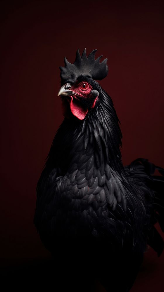 Ayam Cemani chicken poultry animal | Free Photo - rawpixel