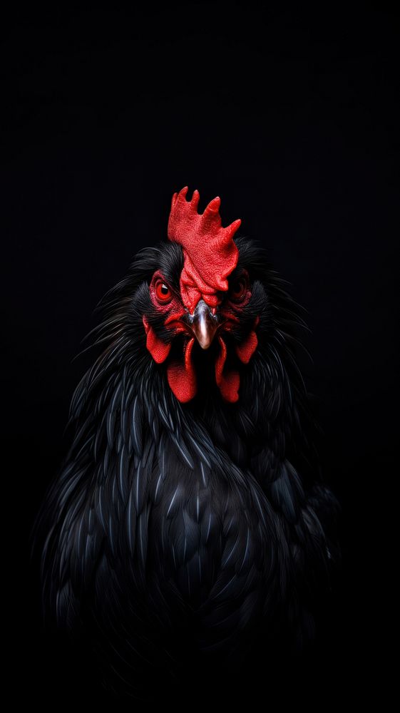 Ayam Cemani chicken poultry animal | Free Photo - rawpixel