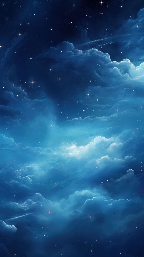 Blue wallpaper space sky astronomy. | Premium Photo - rawpixel