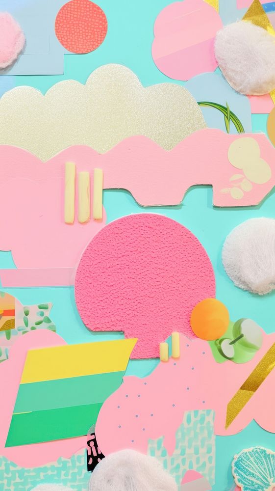 Colorful memphis shapes craft backgrounds | Premium Photo Illustration ...