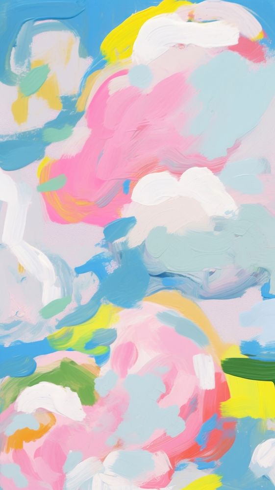 Cute wallpaper painting art backgrounds. | Premium Photo Illustration ...