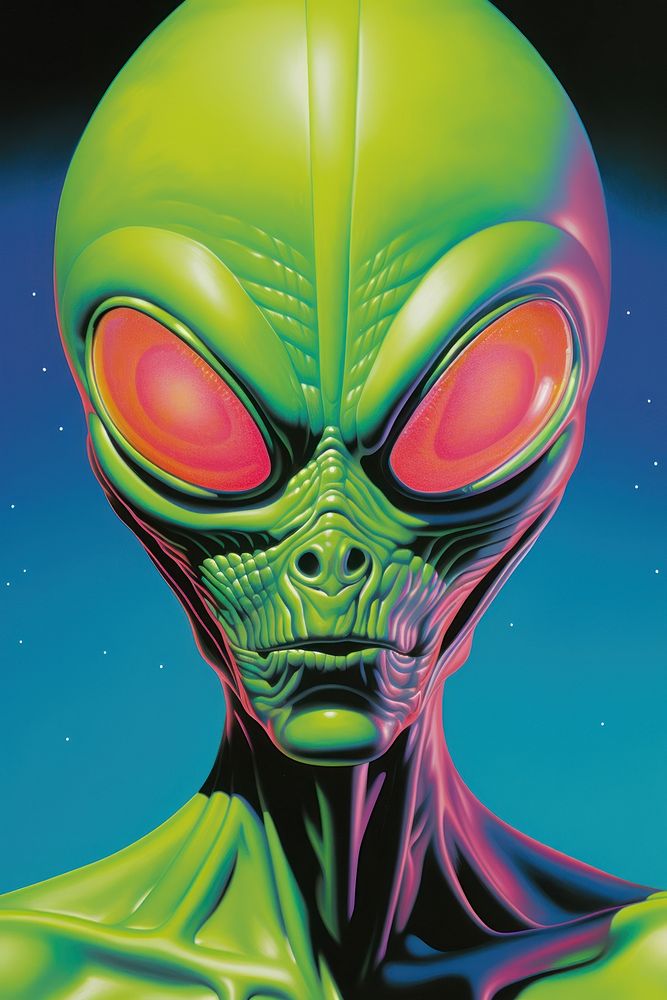 Alien art superhero portrait | Free Photo Illustration - rawpixel
