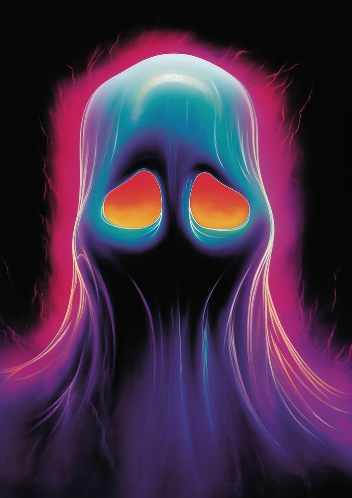 casper ghost glowing purple light. | Premium Photo Illustration - rawpixel