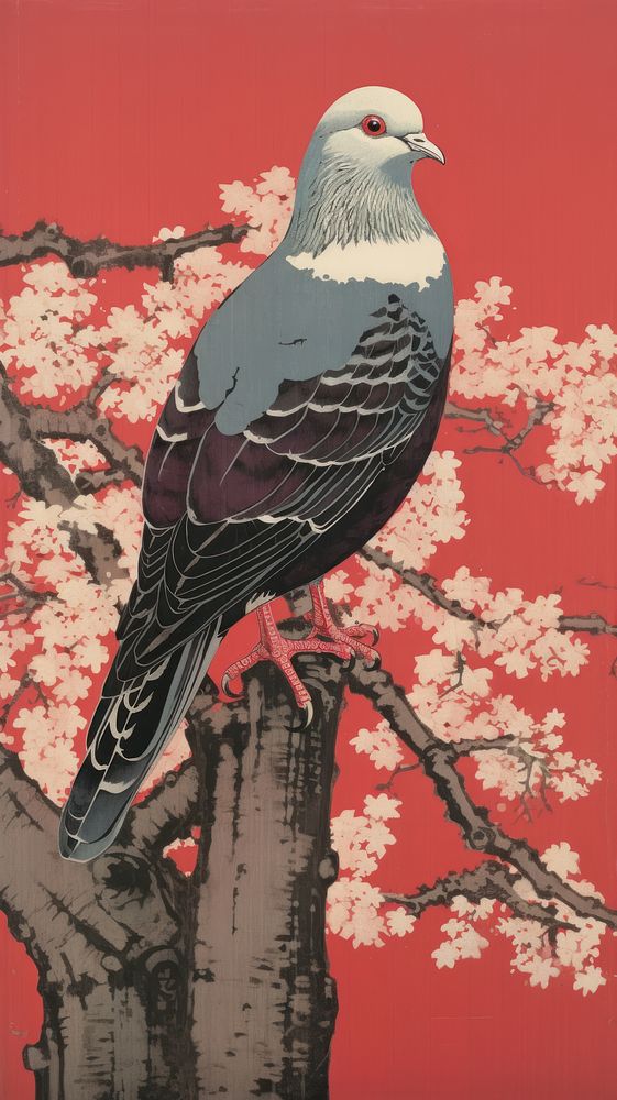 Traditional japanese pigeon animal bird | Premium Photo Illustration ...