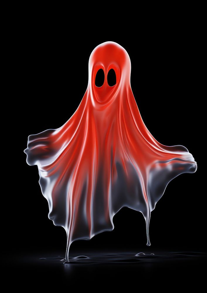 Casper ghost red liquid black | Premium Photo Illustration - rawpixel