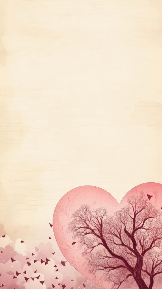 Heart scenery wallpaper backgrounds textured | Premium Photo ...