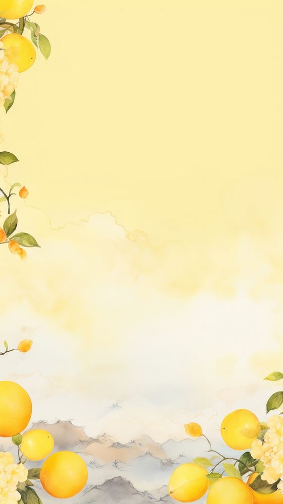 Lemon scenery wallpaper plant fruit | Premium Photo Illustration - rawpixel