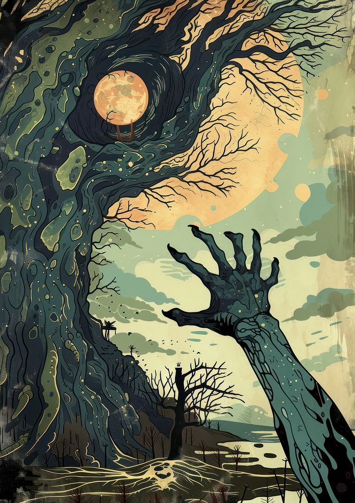 Cover book one hand monster | Premium Photo Illustration - rawpixel