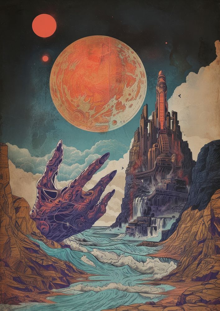 Cover book one hand monster | Premium Photo Illustration - rawpixel