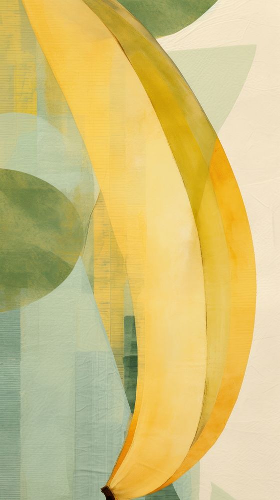 Banana abstract painting plant. | Free Photo Illustration - rawpixel