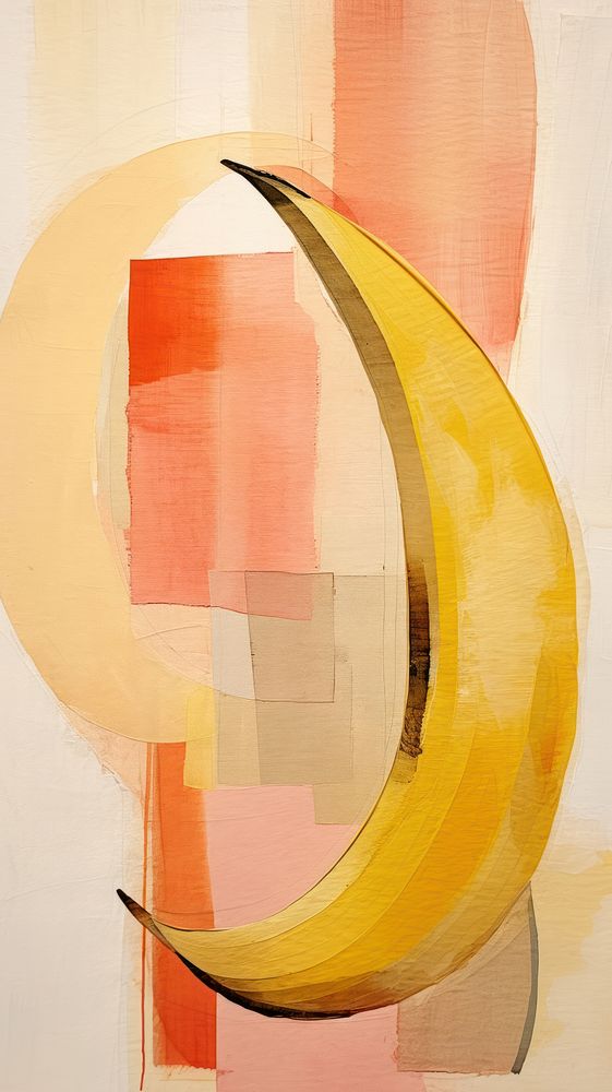 Banana abstract painting art. | Free Photo Illustration - rawpixel