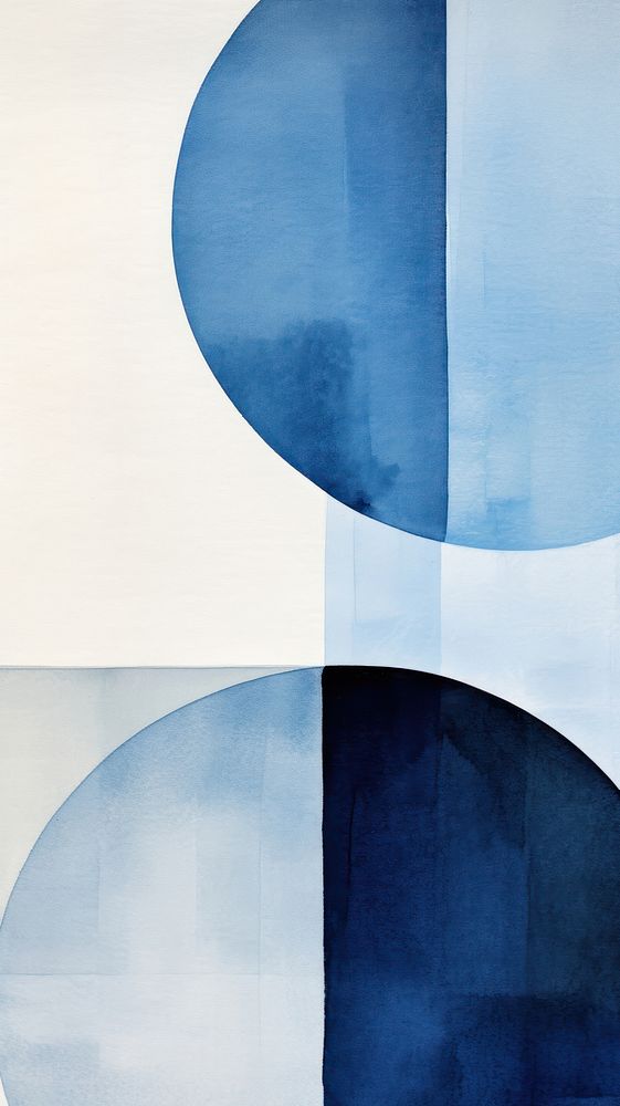 Blue abstract painting collage. | Free Photo Illustration - rawpixel